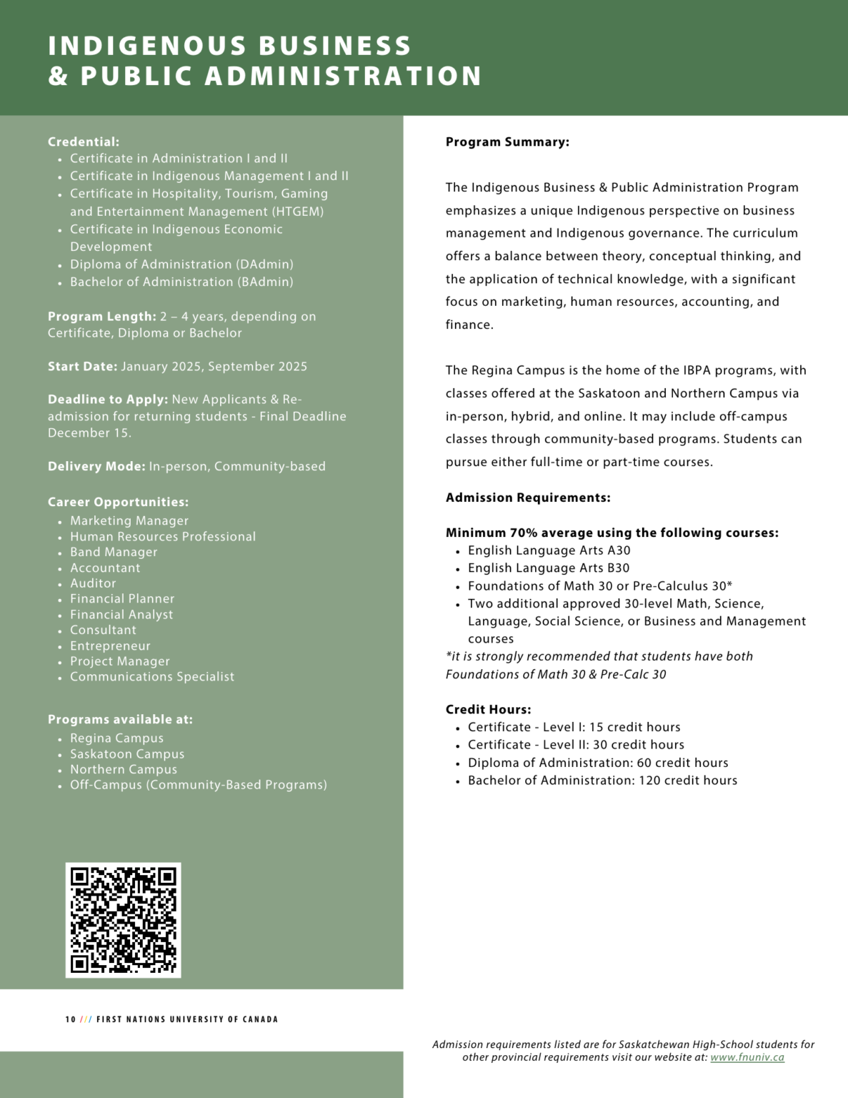 Apply Now - FNUniv.ca